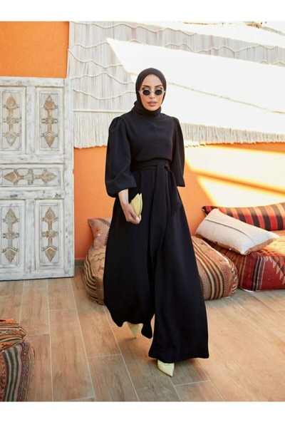 Sawroz Kadın Siyah Tesettür Tulum