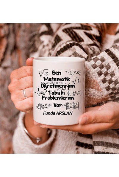 Yafatoys Kişiye Özel Problemim Var Matematik Öğretmeni Kupa Bardak