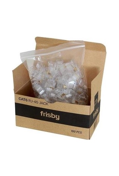 Frısby FNW-RJ4520N Cat6 RJ45 Utp Altın Uç 100 Adet Frısby FNW-RJ4520N Cat6 RJ45 Utp Altın Uç 100 Adet
