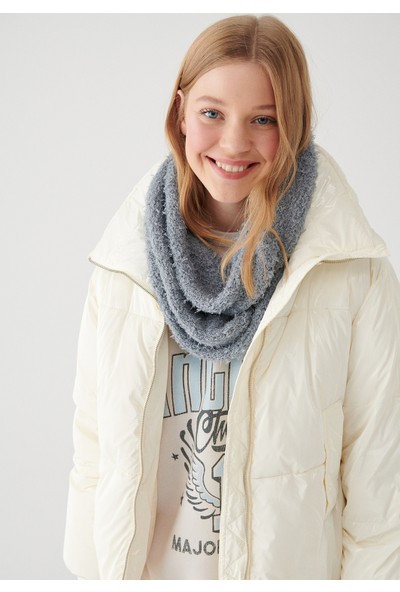 Mavi Tiftik Gri Boyunluk