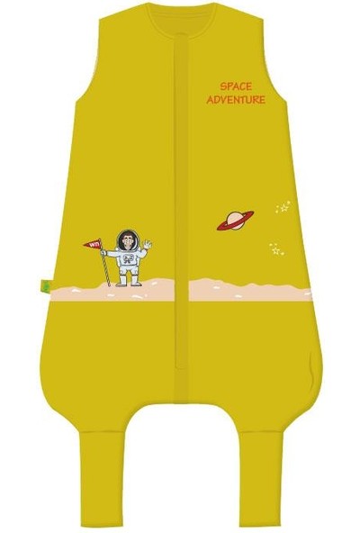 Woolnat Merino Yün Uzay Temalı Kolsuz Tek Katlı Çocuk Uyku Tulumu Woolnat Merino Yün Uzay Temalı Kolsuz Tek Katlı Çocuk Uyku Tulumu