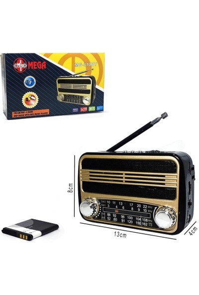 Mega Şarjlı Nostaljik Radyo MG-310BT
