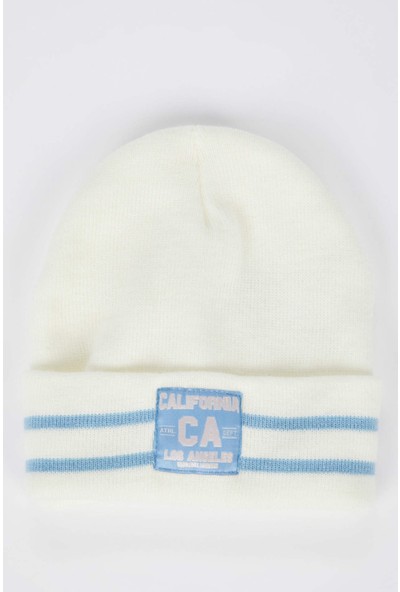 DeFacto Kız Çocuk Dokuma Etiketli Triko Bere V2264A621WN