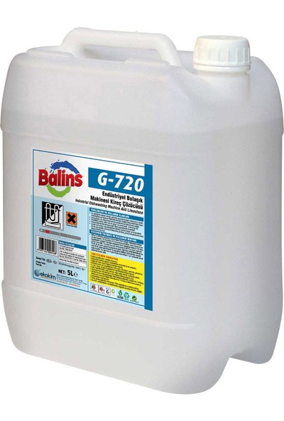 Balins G-720 Endüstriyel Bulaşık Makinesi Kireç Çözücü 5 kg Balins G-720 Endüstriyel Bulaşık Makinesi Kireç Çözücü 5 kg