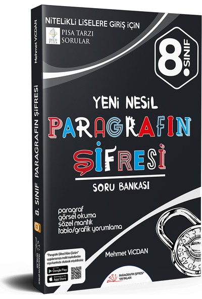 Paragrafın Şifresi 8. Sınıf Nesil Paragrafın Şifresi Sözel Mantık Muhakeme - Mehmet Vicdan Paragrafın Şifresi 8. Sınıf Nesil Paragrafın Şifresi Sözel Mantık Muhakeme - Mehmet Vicdan