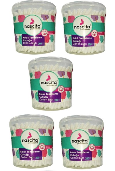 Nascita Kulak Temizleme Çubuğu 200LÜ x 5 Kutu Nascita Kulak Temizleme Çubuğu 200LÜ x 5 Kutu