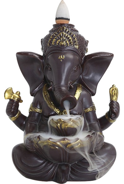 Kesoto Backflow Tütsü Brülör Şelale Tütsü Koni Tutucu Yoga Zen Dekor Kahverengi (Yurt Dışından)