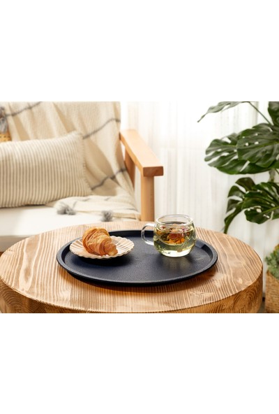 Madame Coco Rêve Bleu Prussian Yuvarlak Tepsi Lacivert Madame Coco Rêve Bleu Prussian Yuvarlak Tepsi Lacivert