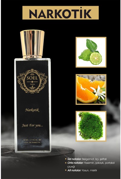 Soel Parfüm Narkotik Edp 50 ml Erkek Parfüm Soel Parfüm Narkotik Edp 50 ml Erkek Parfüm