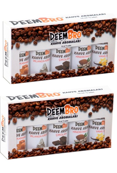 Deembro Kahve Aroması 2 Paket 10 ml 10 5 Farklı Tat Kahve Aromaları Deembro Kahve Aroması 2 Paket 10 ml 10 5 Farklı Tat Kahve Aromaları