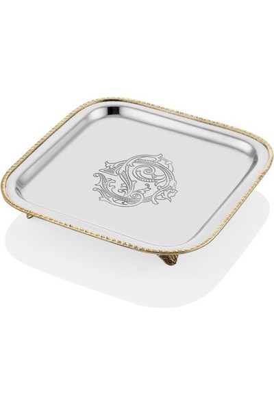 La Medore Black Pearl Sade Kare Tepsı 19 x 19 x 4 cm