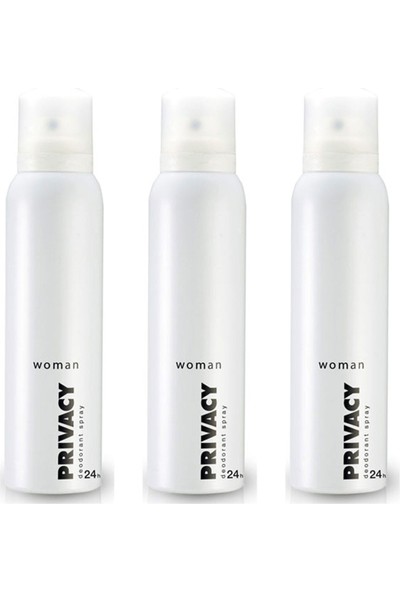 Privacy Deodorant Kadın 150ML x 3 Adet Privacy Deodorant Kadın 150ML x 3 Adet
