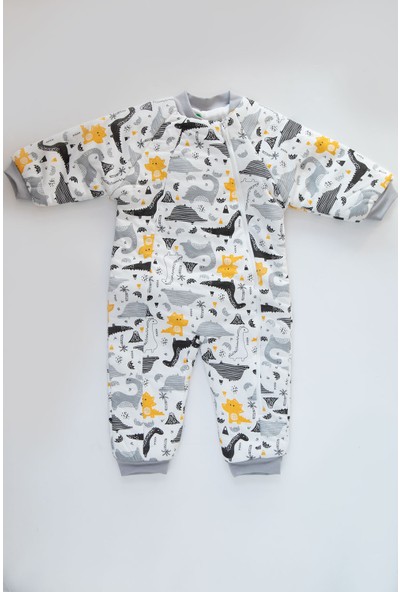 Mika Bebek Dinozor Desenli Erkek Çocuk Uyku Tulumu Mika Bebek Dinozor Desenli Erkek Çocuk Uyku Tulumu