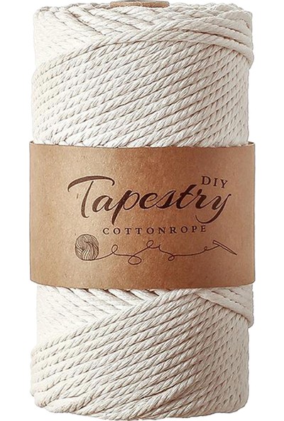 Baosity 3MM-100M Makrome İp Dizisi (Yurt Dışından)