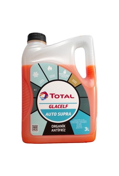 Total Glacelf Auto Supra -37C 3 Litre Kırmızı Antifriz Total Glacelf Auto Supra -37C 3 Litre Kırmızı Antifriz