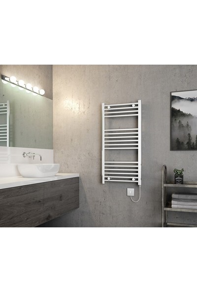 Om Thermo Elektrikli Havlupan Banyo Isıtıcı 500 * 1100 Beyaz