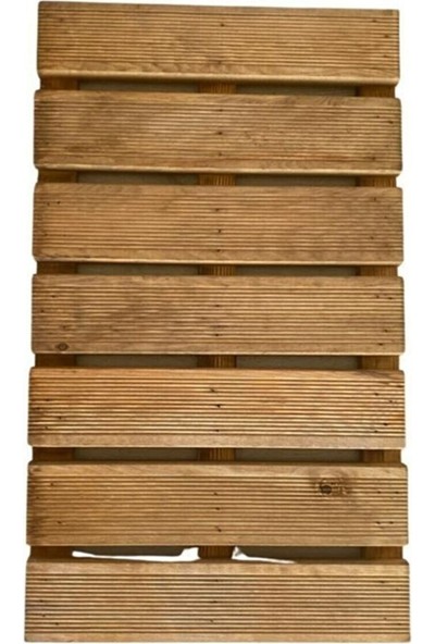 Pakçam Kereste Ahşap Paspas Kapı Önü Paspası Tırtıklı Dek Ahşap Paspas