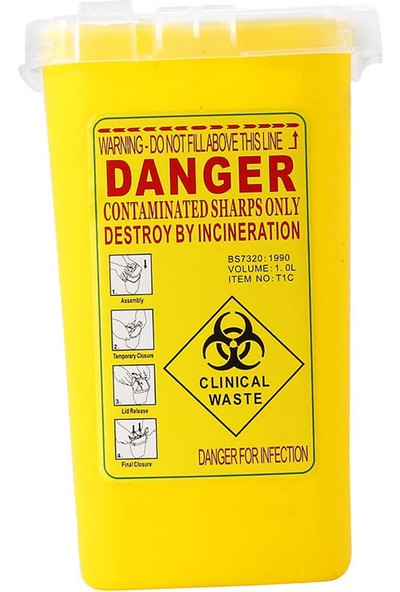Baosity 1l Sharps Bertaraf Konteyner Dövme Iğne Atık Bin Kutuları Güvenlik Sağlığı Için (Yurt Dışından) Baosity 1l Sharps Bertaraf Konteyner Dövme Iğne Atık Bin Kutuları Güvenlik Sağlığı Için (Yurt Dışından)