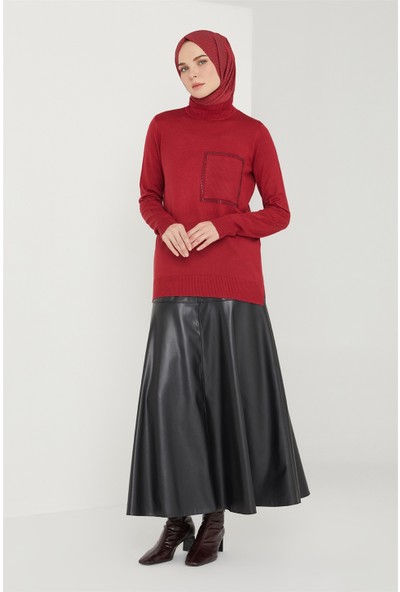 Armine Deri Etek 21K1132 Siyah