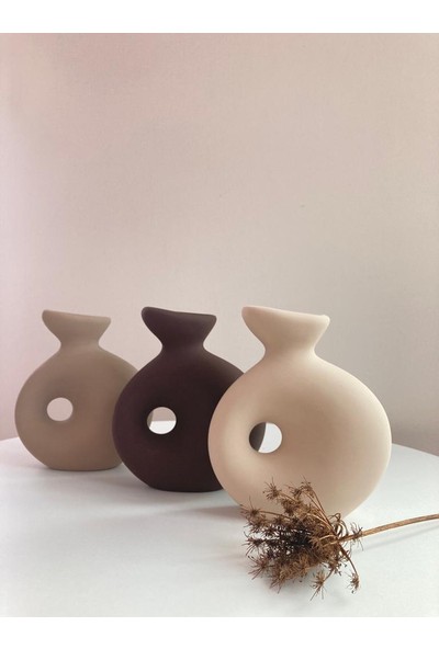 Efs Home 3'lü Seramik Vazo