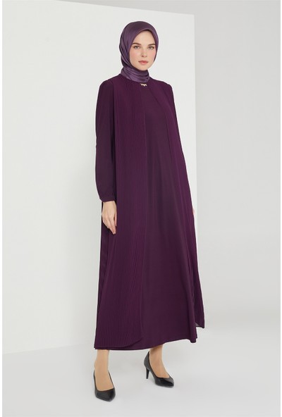 Armine Abiye Elbise 21KD3308 Mor