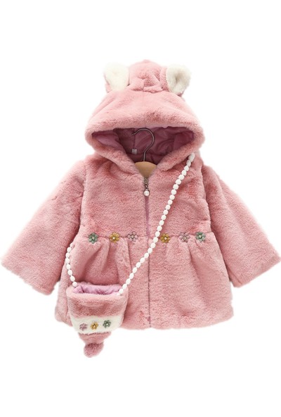 Sunshine Kız Peluş Pembe Ceket (Yurt Dışından)