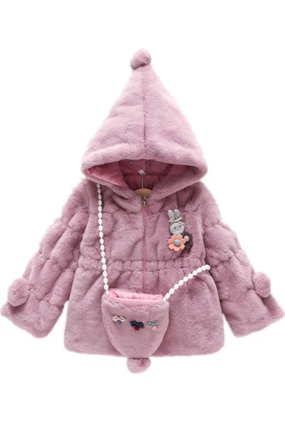 Sunshine Kız Peluş Pembe Ceket Kaban (Yurt Dışından) Sunshine Kız Peluş Pembe Ceket Kaban (Yurt Dışından)
