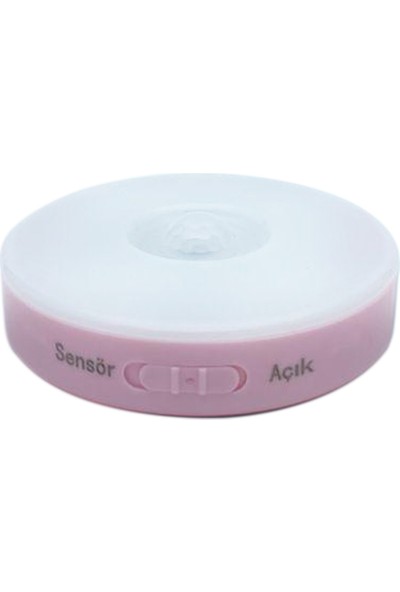 Kandela Seldur Kandela Pembe Şarjlı Sensörlü Gece LED Lambası Sarı Işık Kandela Seldur Kandela Pembe Şarjlı Sensörlü Gece LED Lambası Sarı Işık