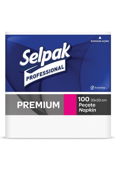 Selpak Professional Peçete 33 cm x 33 cm 100'LÜ Paket