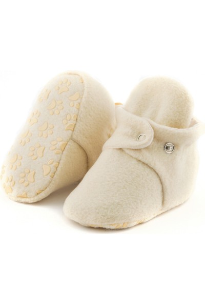 Mayaco Kaydırmaz Taban Bej Bebek Patiği, Organik Pamuk Astarlı,0-30 Ay,yenidoğan,ilk Adım,kreş