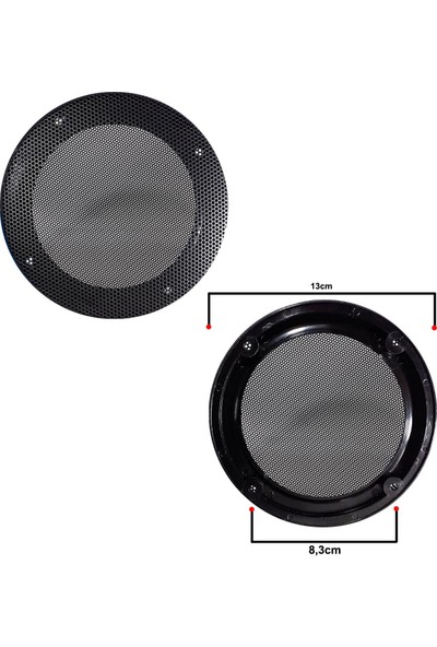 Hoparlör Kapak 10CM Metal Izgaralı 2 Adet Hoparlör Kapak 10CM Metal Izgaralı 2 Adet