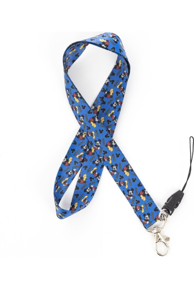 Aylins Mickey Mouse Desenli Boyun Askı Ipi