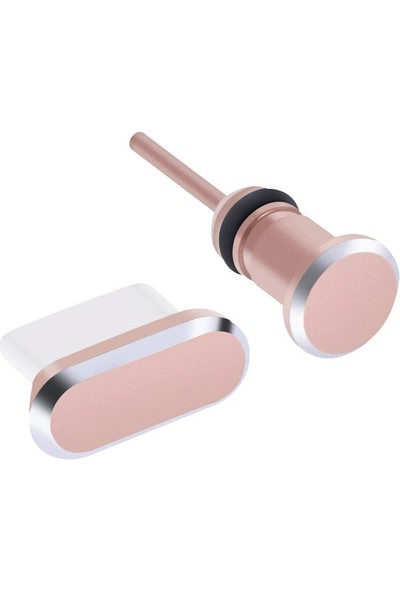 Esf Type-C Anti Toz Şarj Tıpası & Kulaklık Girişi Anti Toz Altın