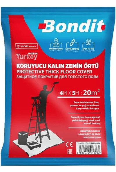 Bondit 20 M2 Şeffaf Koruyucu Naylon Hışır Örtü Boya Badana Koruyucu Örtü Bondit 20 M2 Şeffaf Koruyucu Naylon Hışır Örtü Boya Badana Koruyucu Örtü