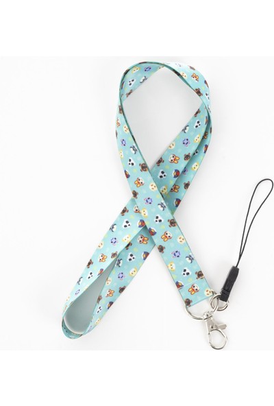 Aylins Sevimli Hayvanlar Desenli Yaka Kartı İpi