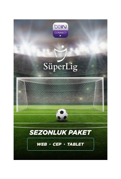 BeIN Connect Sezonluk Süper Lig Paketi 3 Ekran (Web + Cep + Tablet) BeIN Connect Sezonluk Süper Lig Paketi 3 Ekran (Web + Cep + Tablet)