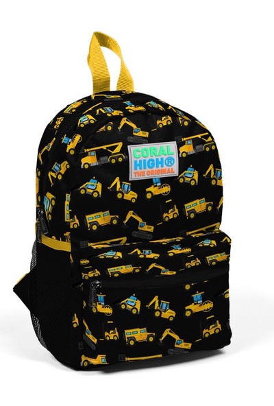 Coral High Kids Siyah Dozer Desenli Iki Bölmeli Yuva Sırt Çantası 23352 Coral High Kids Siyah Dozer Desenli Iki Bölmeli Yuva Sırt Çantası 23352