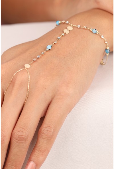 Kolyecik Altın Boncuk Şahmeran