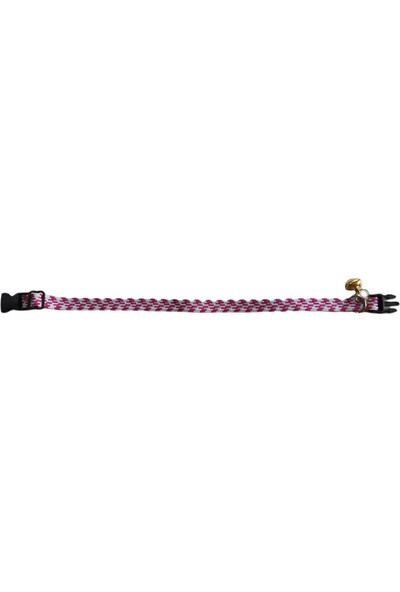 Hanımeli Pet Store Kedi Boyun Tasması, Zilli, Pembe+Beyaz Hanımeli Pet Store Kedi Boyun Tasması, Zilli, Pembe+Beyaz