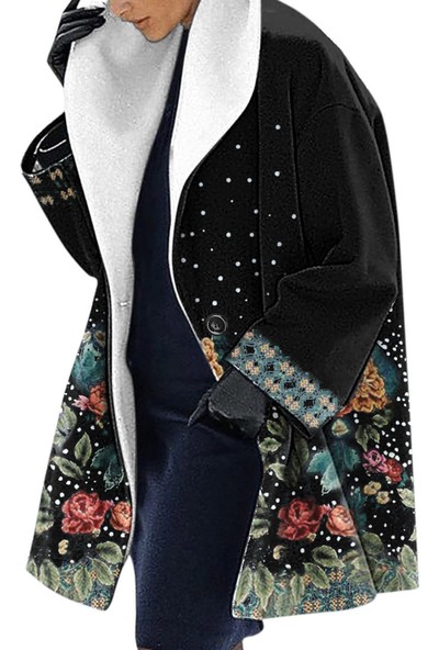 Farfi Trendy Ceket Kaban Vintage Tüm Maç Temizle Baskı Büzülme Olmayan Benzersiz Kadın Ceket Streetwear Için (Yurt Dışından)