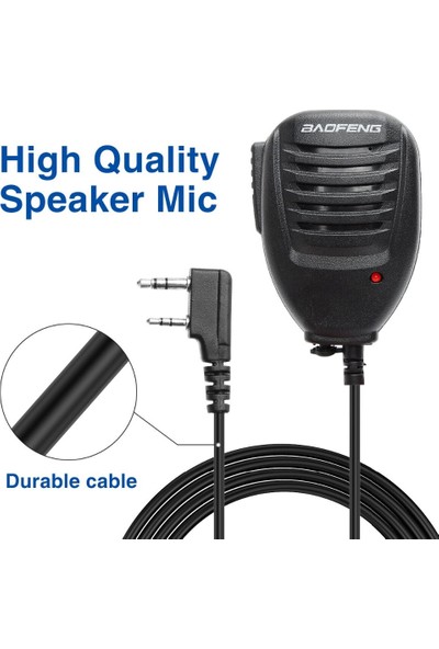 Baofeng Taşınabilir Ptt El Hoparlörü Mic Iki Yönlü Telsiz Hoparlör Mikrofon Walkie Talkie Uv 5r BF888S Uv 82 Baofeng Taşınabilir Ptt El Hoparlörü Mic Iki Yönlü Telsiz Hoparlör Mikrofon Walkie Talkie Uv 5r BF888S Uv 82