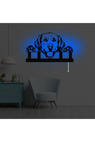 Erva Ledli Dekoratif Metal Aplik Dog Mavi Işık Erva Ledli Dekoratif Metal Aplik Dog Mavi Işık