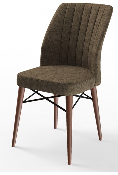 Canisa Concept Flex Serisi, Gürgen Ayaklı Sandalye , Ayaklar Ceviz