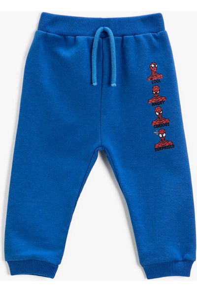 Koton Erkek Bebek Spider Man Baskılı Jogger Eşofman Altı Lisanslı