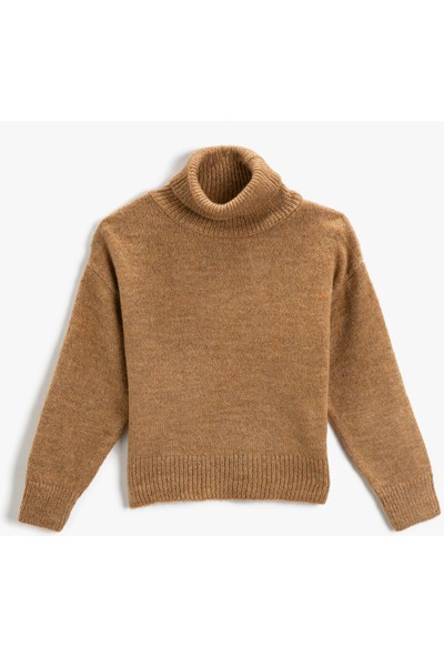 Koton Basic Boğazlı Triko Kazak