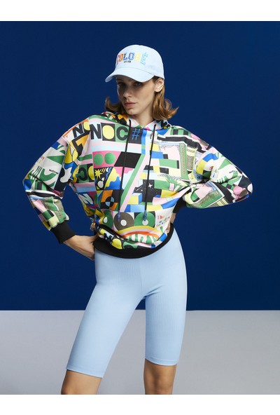 Nocturne Desenli Oversize Sweatshirt