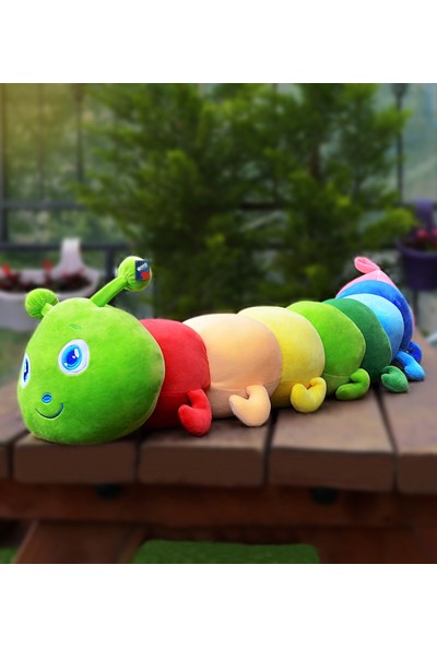 Halley Oyuncak 75 cm Renkli Tırtıl Yastık