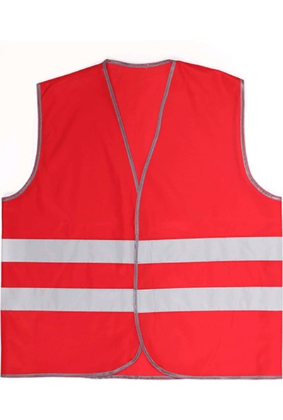 Bestguard Işçi Tipi Reflektörlü Kırmızı Ikaz Yeleği 1 Adet Bestguard Işçi Tipi Reflektörlü Kırmızı Ikaz Yeleği 1 Adet