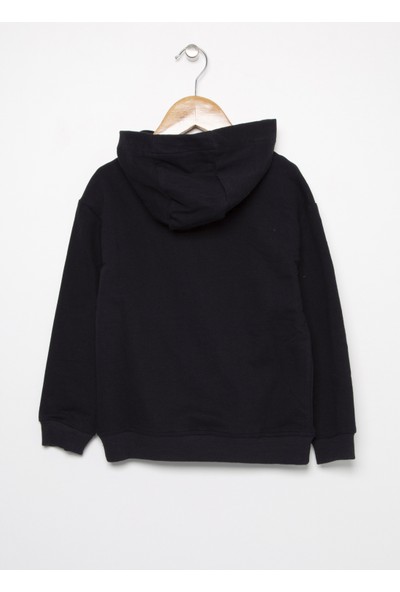 Limon Kapüşonlu Baskılı Erkek Çocuk Sweatshirt