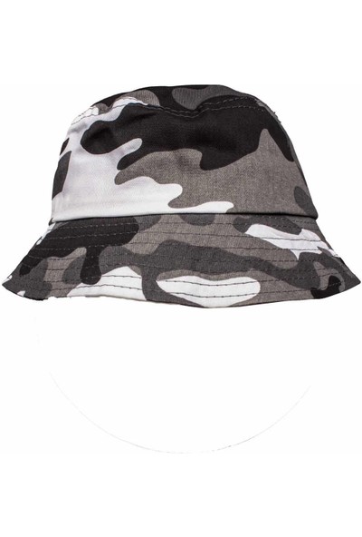 T-Shirt35 Kar Kamuflaj Balıkçı Şapka Bucket Şapka